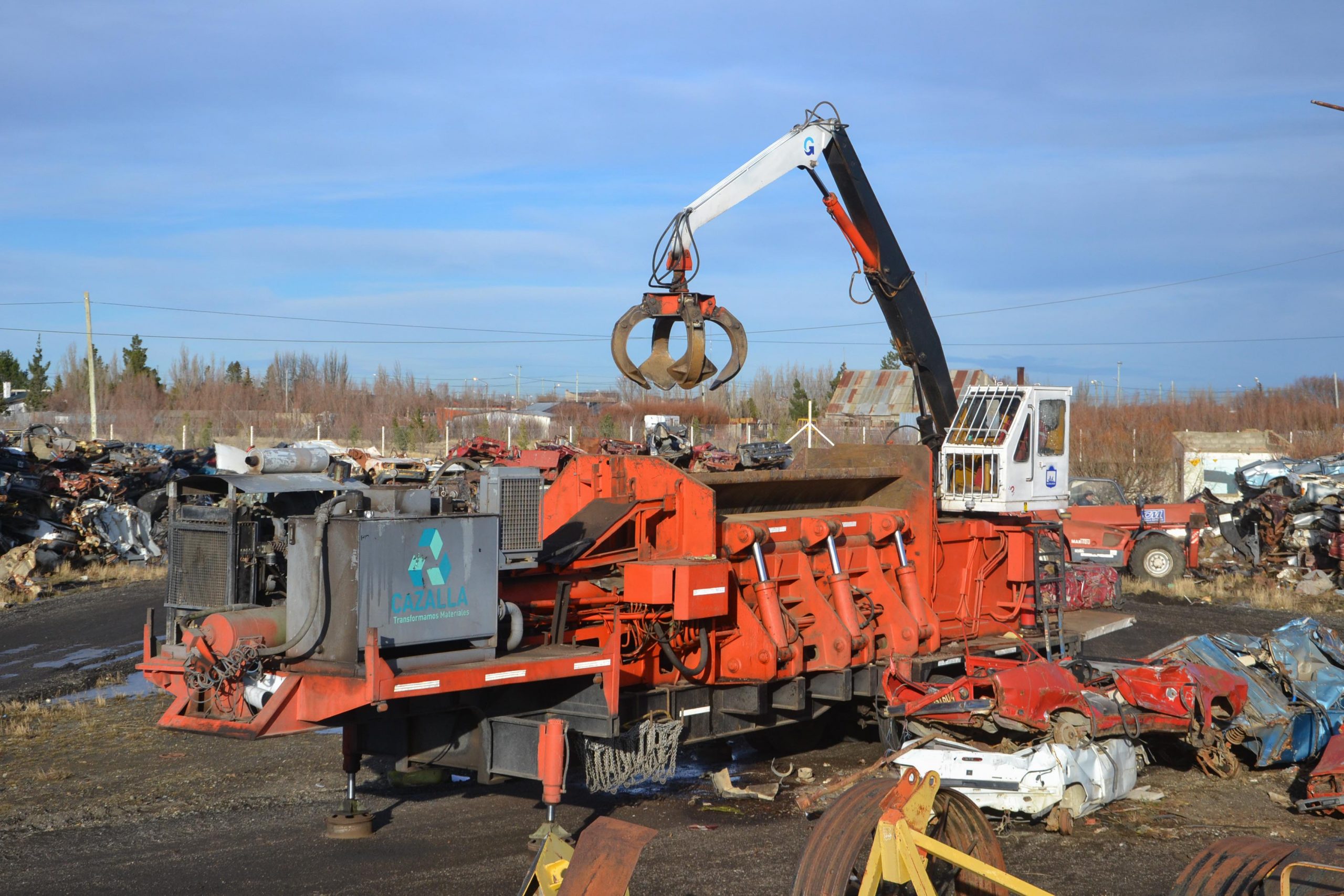 Ya funciona la compactadora de chatarra para Río Gallegos